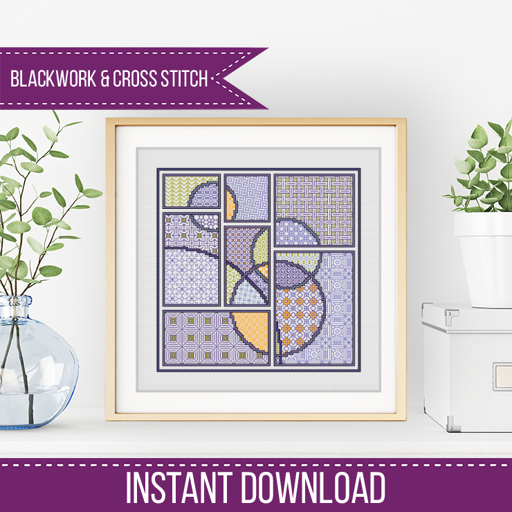 The Crocus Edit; Blackwork Pattern - by Peppermint Purple