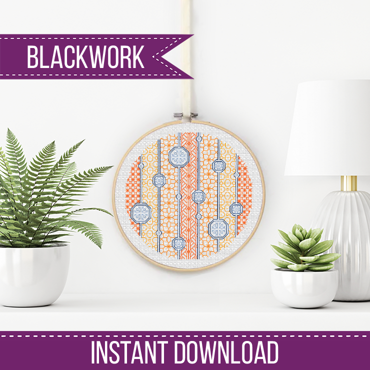 Sparkle Bubbles; Blackwork Pattern - by Peppermint Purple