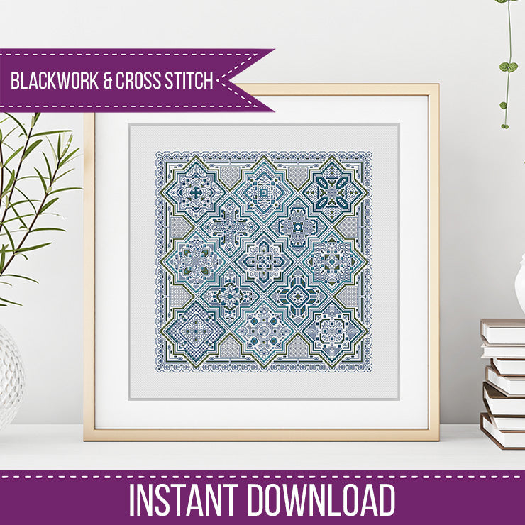Turkish Delights; Blackwork Pattern - by Peppermint Purple