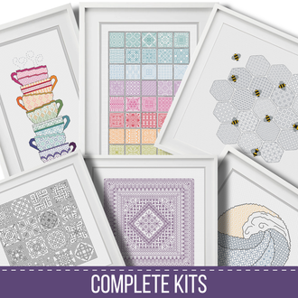 Blackwork Patterns & Cross Stitch Patterns – Peppermint Purple