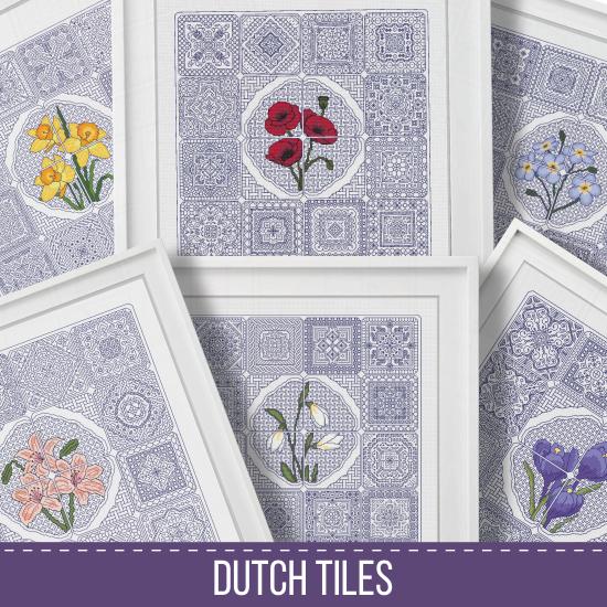 DUTCH TILES - Peppermint Purple