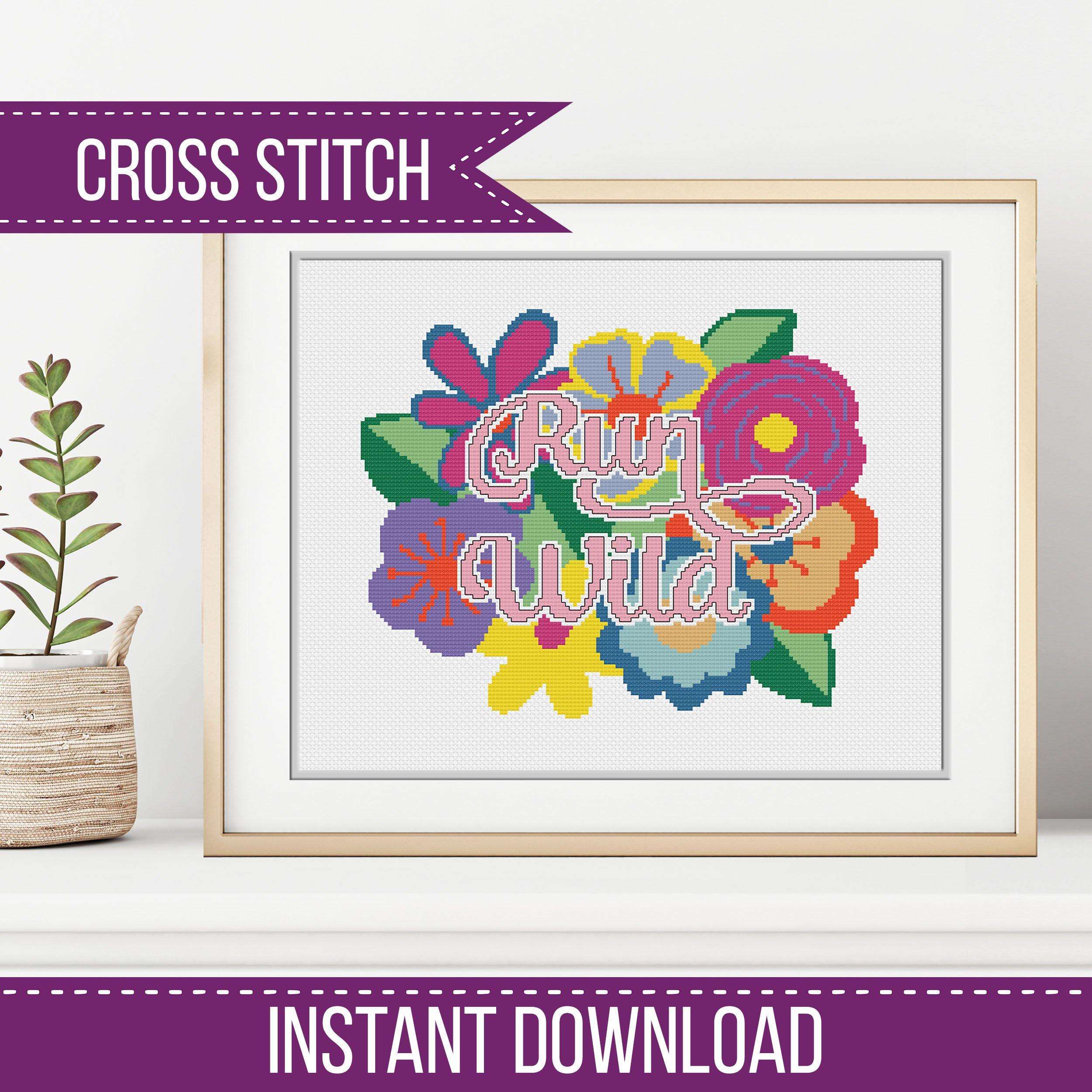 All CROSS STITCH - Peppermint Purple