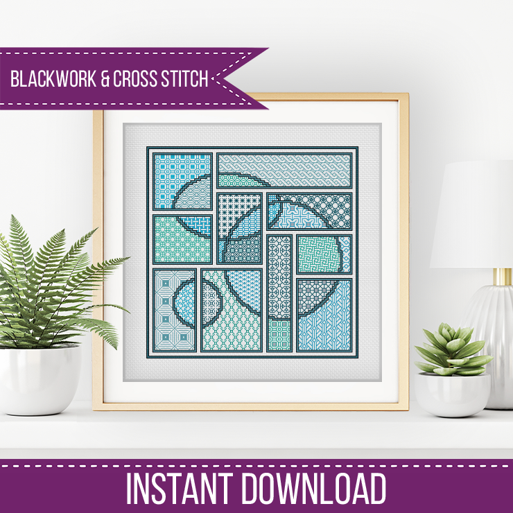 The Sea Edit; Blackwork Pattern - by Peppermint Purple