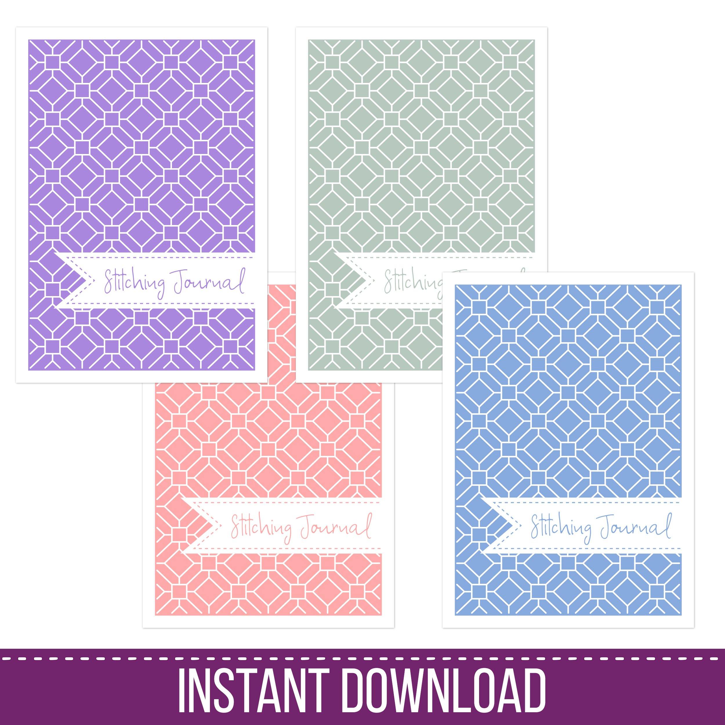 Stitching Journal - Instant Download; Stitching Journal - by Peppermint ...