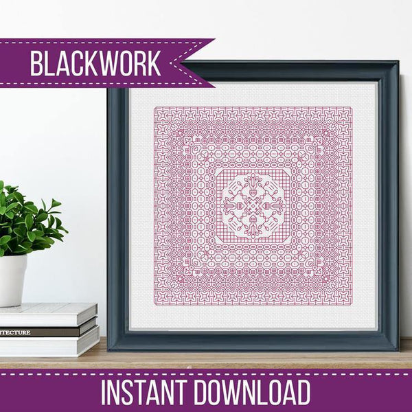 Study In Pink Blackwork; Study In Colour - by Peppermint Purple