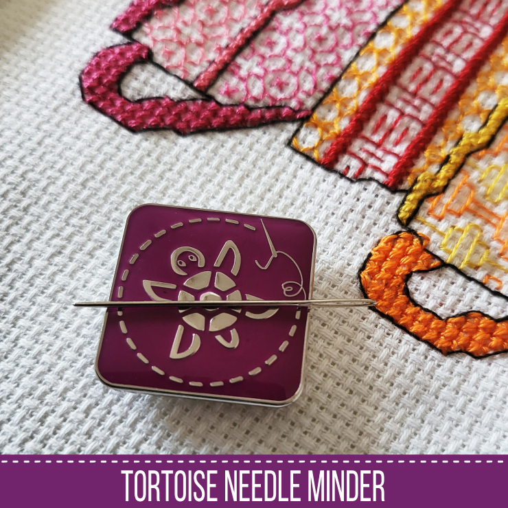 Tortoise Needle Minder; Needle Minder - by Peppermint Purple
