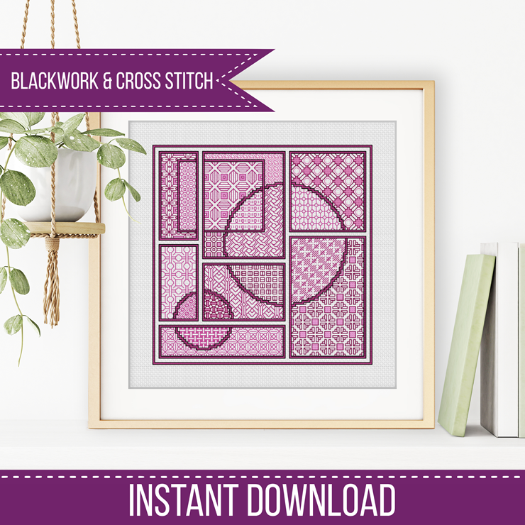 The Cerise Edit; Blackwork Pattern - by Peppermint Purple
