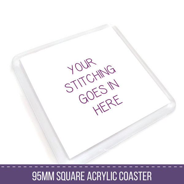 Square Coaster Blank – Peppermint Purple