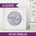 Blackwork Circular Pattern; Blackwork Pattern - by Peppermint Purple