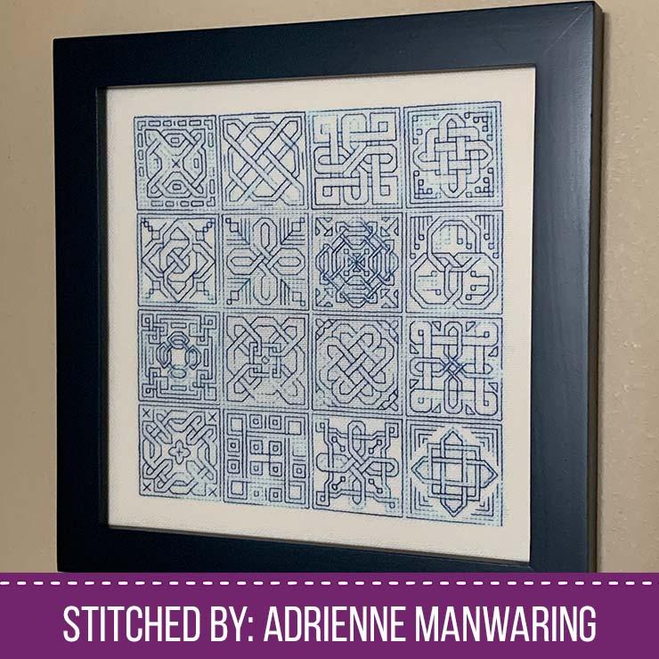 Celtic Love Knots; Blackwork Pattern - by Peppermint Purple